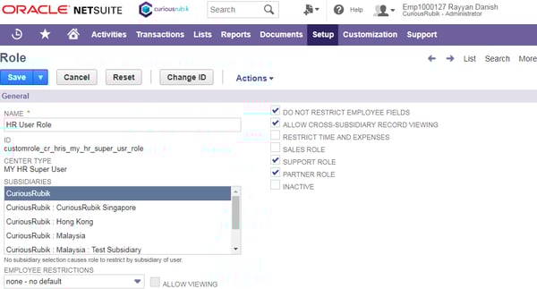 Creation of Roles and assigning Permissions